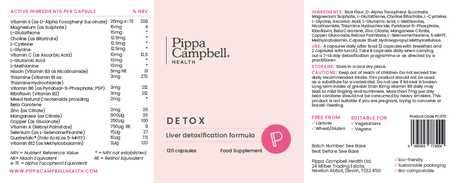 Detox (hormone and toxins detox) – Pippa Campbell Health
